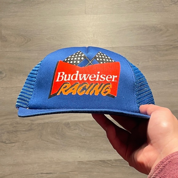 American Vintage | Accessories | Vintage Budweiser Racing Snapback Hat ...